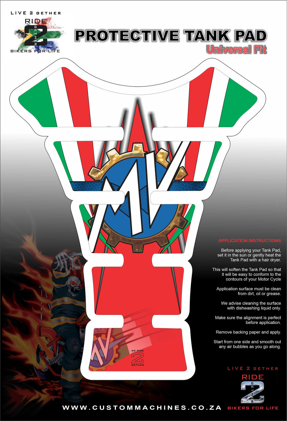 MV Agusta Red Standard Tank Pad – custommachines