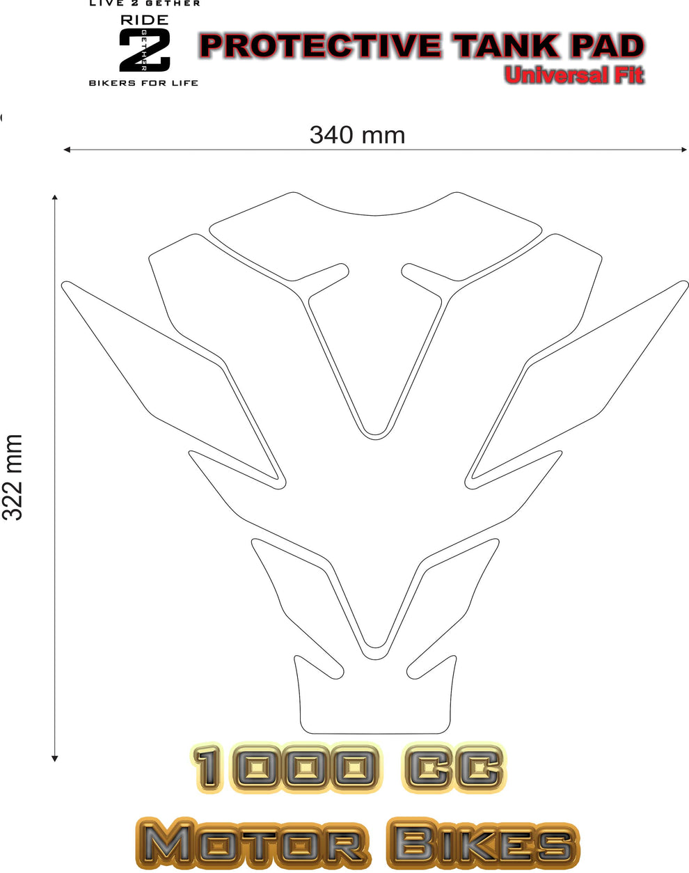Yamaha Tank Pad | Yamaha Motor Cycle Tank Protector – custommachines